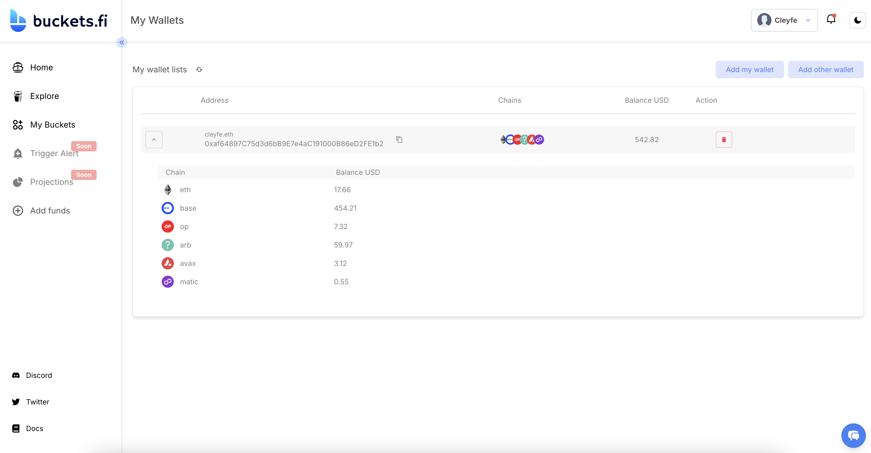 Buckets.fi - The Number 1 DeFi Scanner